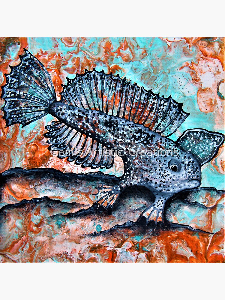 "Hand Fish" Sticker for Sale by GreenGeckoArt | Redbubble