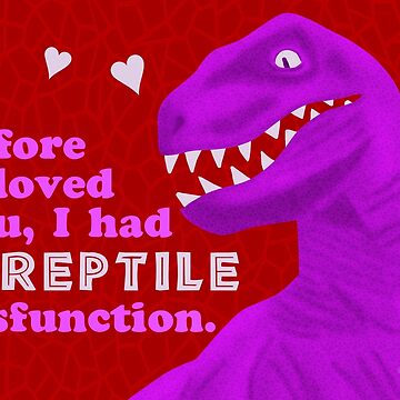 "Funny Valentine's Day Raptor Reptile Dinosaur Pun" Greeting Card for ...
