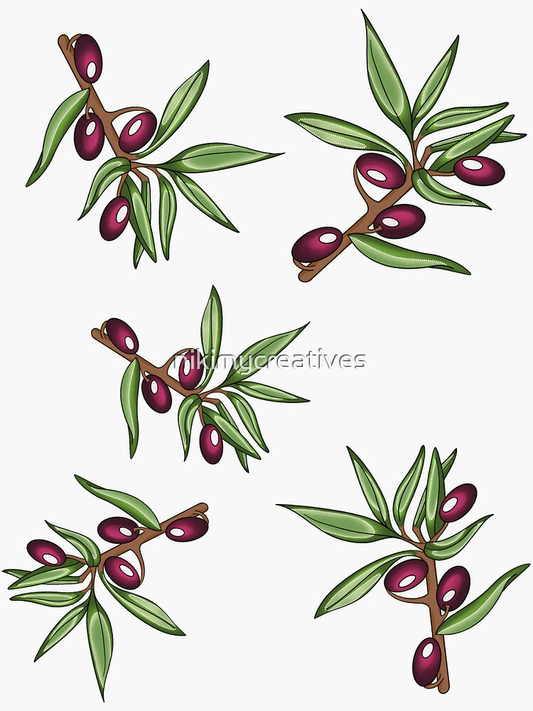 "olives" Sticker for Sale by nikimycreatives | Redbubble