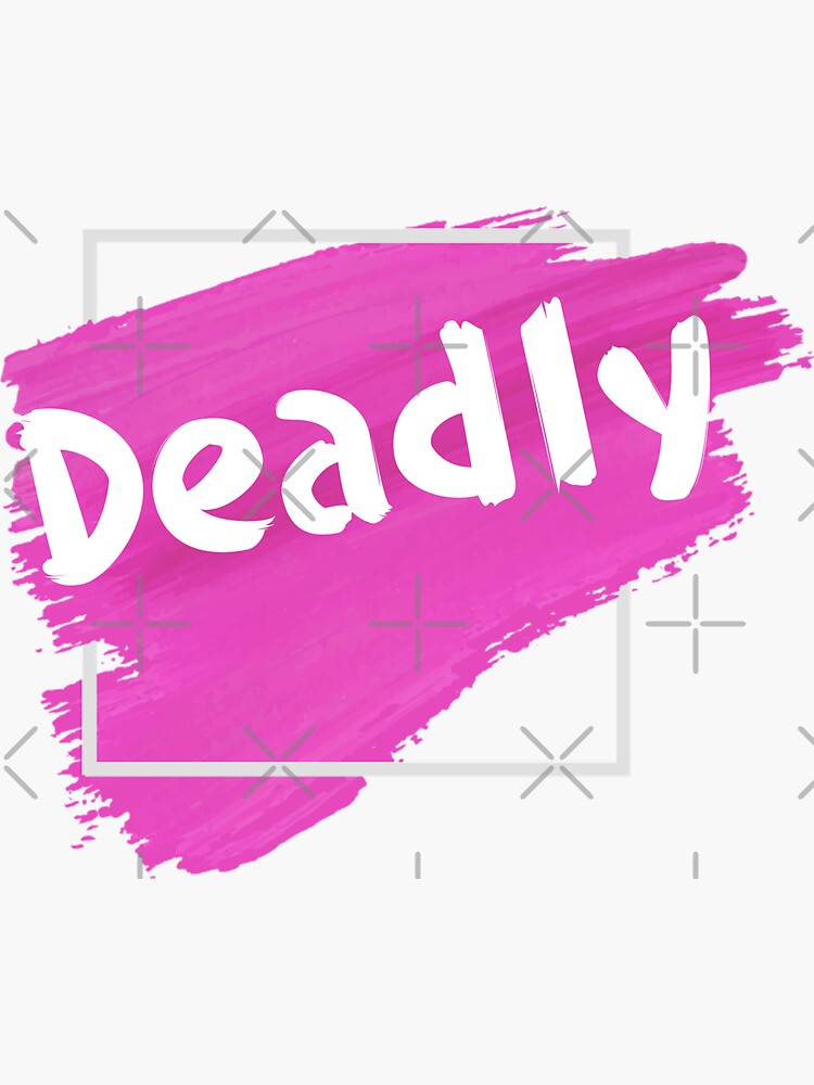 "Deadly pink paint" Sticker for Sale by Beautifultd | Redbubble