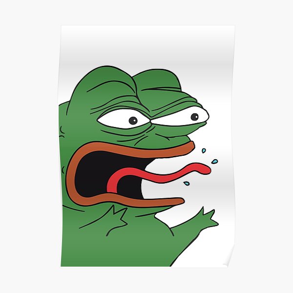 Angry Pepe Posters | Redbubble