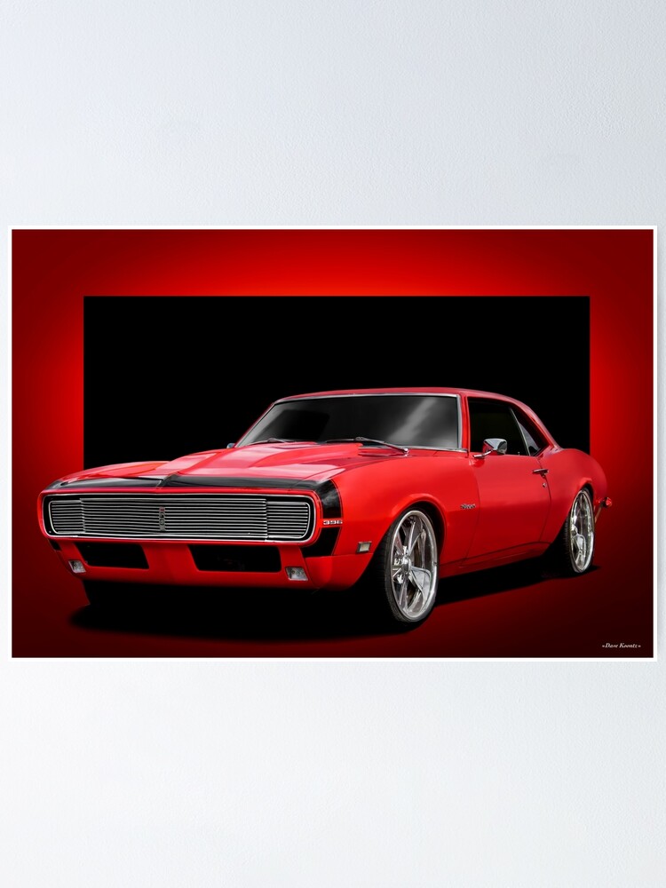 "1968 Chevrolet Camaro RS" Poster by DaveKoontz | Redbubble