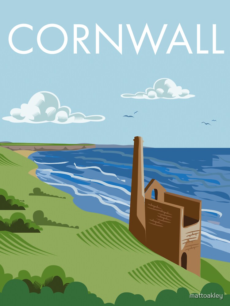 "CORNWALL" Sticker for Sale by mattoakley | Redbubble