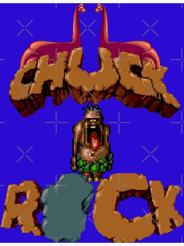 "Chuck Rock" Poster by BlankFuturez | Redbubble