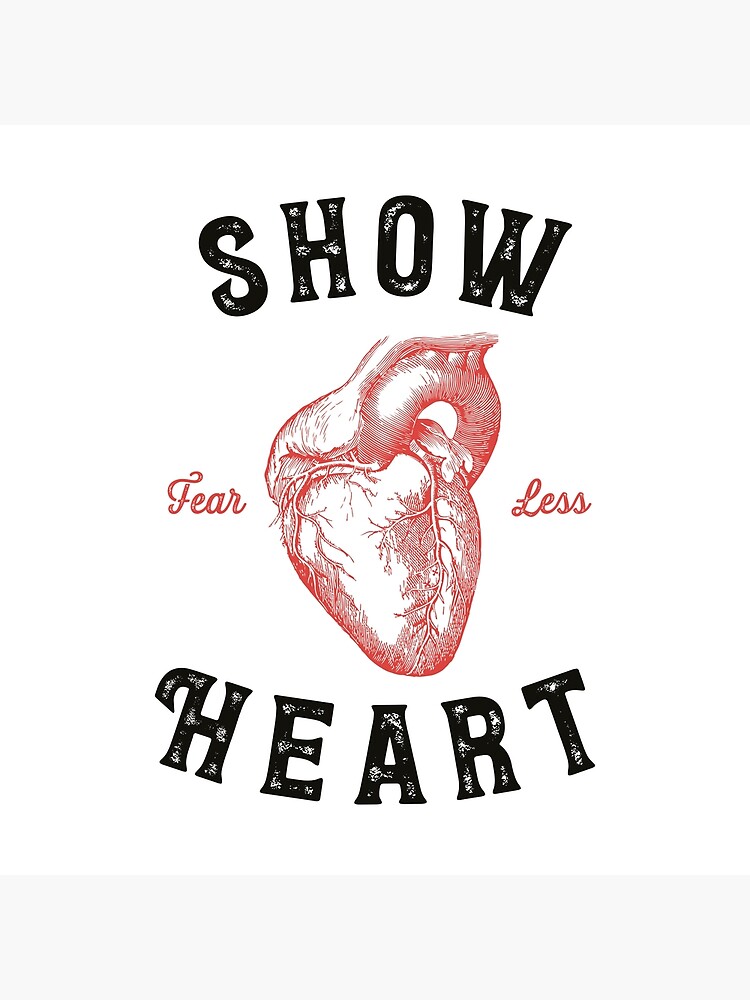 Póster «Mostrar corazón. Audaz» de johnnyhh | Redbubble