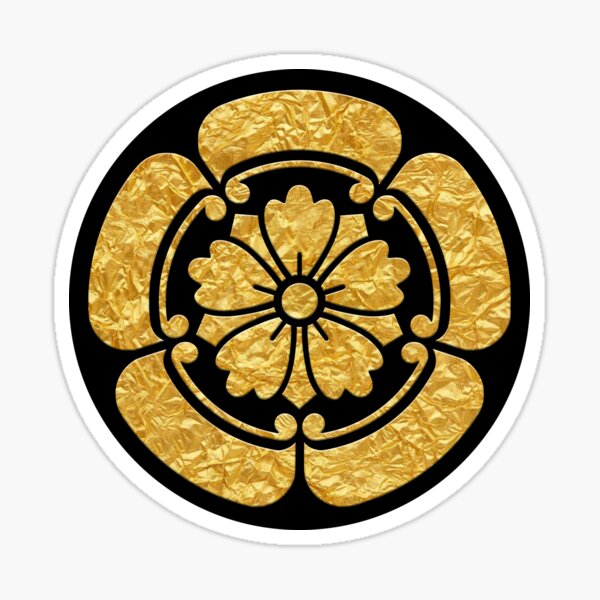 "Japanese Mon Omura Uri" Sticker for Sale by Takeda-art | Redbubble