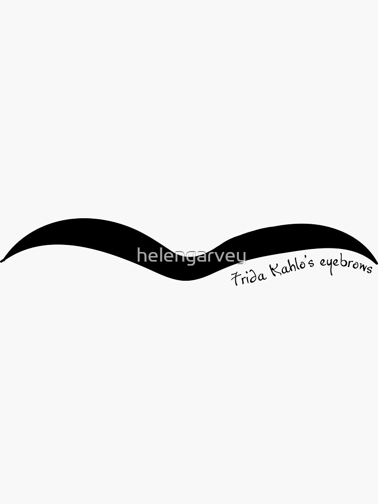 "Frida Kahlo's eyebrows" Sticker for Sale by helengarvey | Redbubble