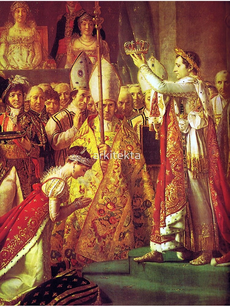 Coronation of Napoleon Bonaparte I by Jacques-Louis David Premium Matte ...
