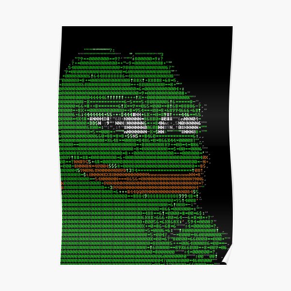 Poster « Pepe The Frog Smug Face Meme Ascii Text Graphic Computer Retro ...