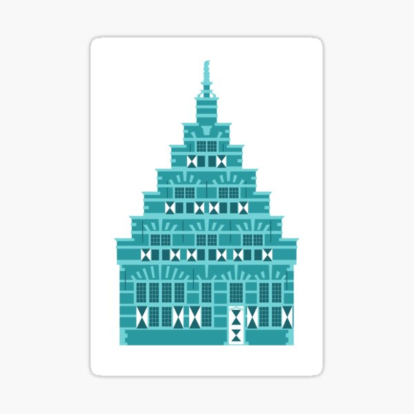 "Carpenter's yard in Leiden Holland" Sticker by Abird | Redbubble