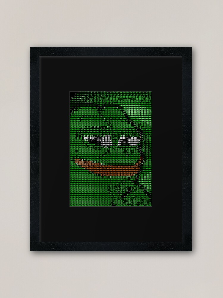 "Pepe The Frog Smug Face Meme Ascii Text Graphic Computer Retro Green ...