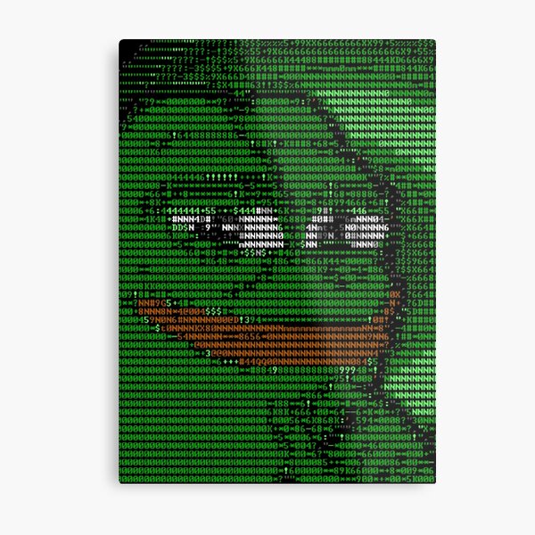 Lámina metálica «Pepe The Frog Smug Face Meme Ascii Texto Gráfico ...