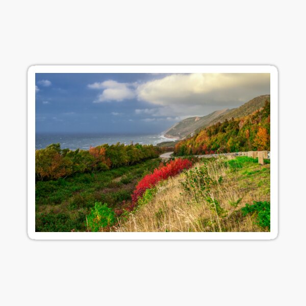 "Cabot Trail Autumn Colors" Sticker for Sale by michelsoucy | Redbubble