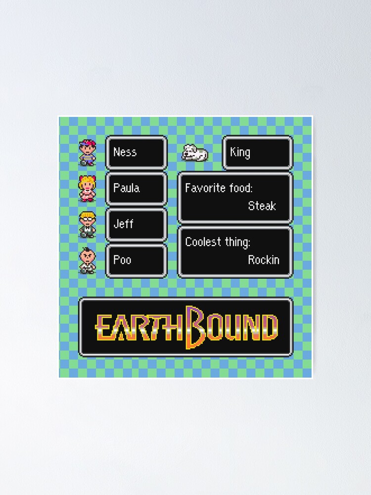 "Earthbound" Poster by BlankFuturez | Redbubble