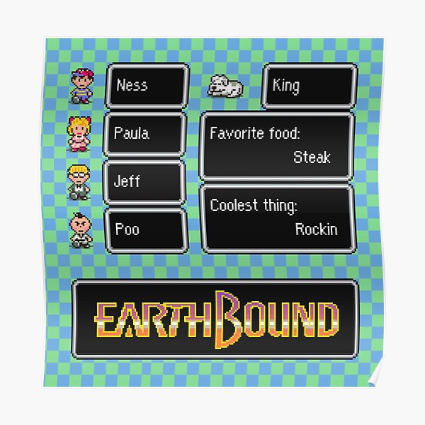 "Earthbound" Poster by BlankFuturez | Redbubble