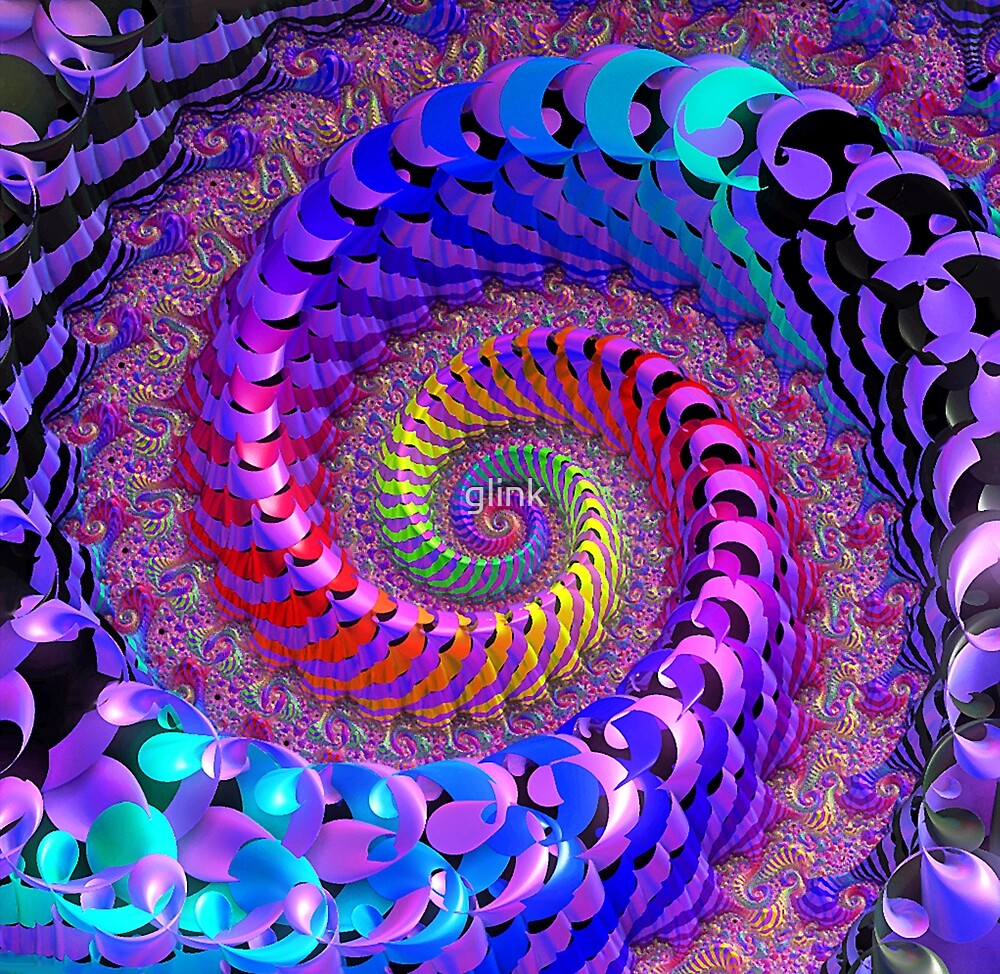 "Spiraling Down" by glink | Redbubble