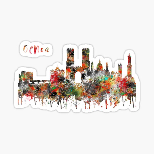 "Genoa" Sticker for Sale by Rosaliartbook | Redbubble