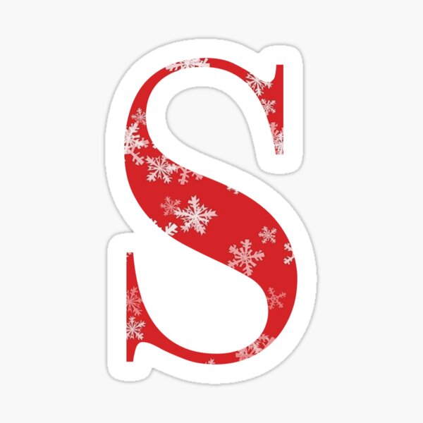 "S - Letter / Letter" Sticker by JessisArt | Redbubble