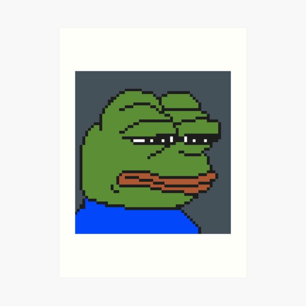 Pepe Pixel Art Prints | Redbubble
