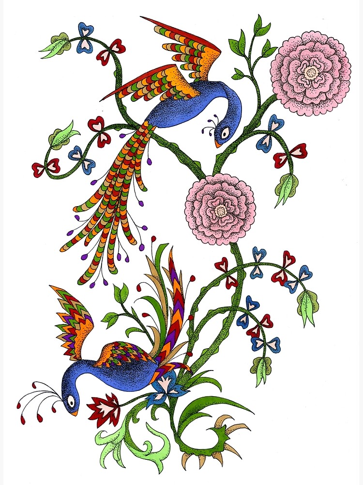 "Medieval Birds" Poster by Lizzypaints | Redbubble