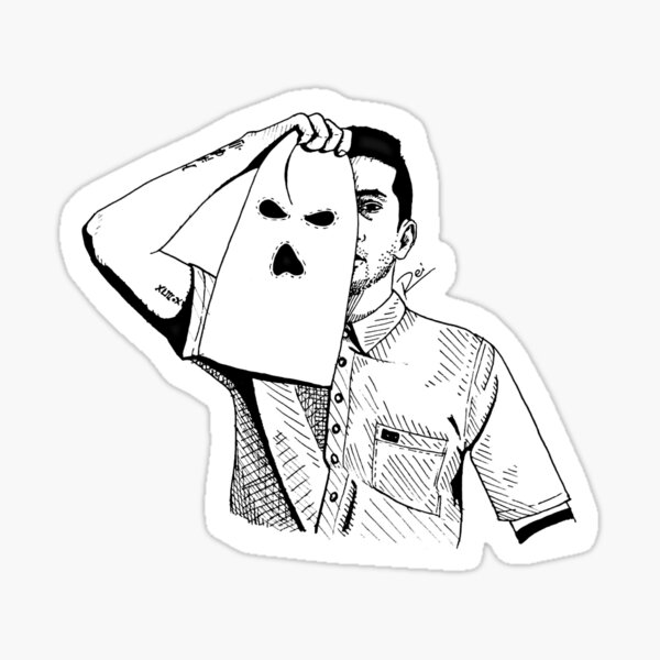 "Hide" Sticker for Sale by reigrayson | Redbubble