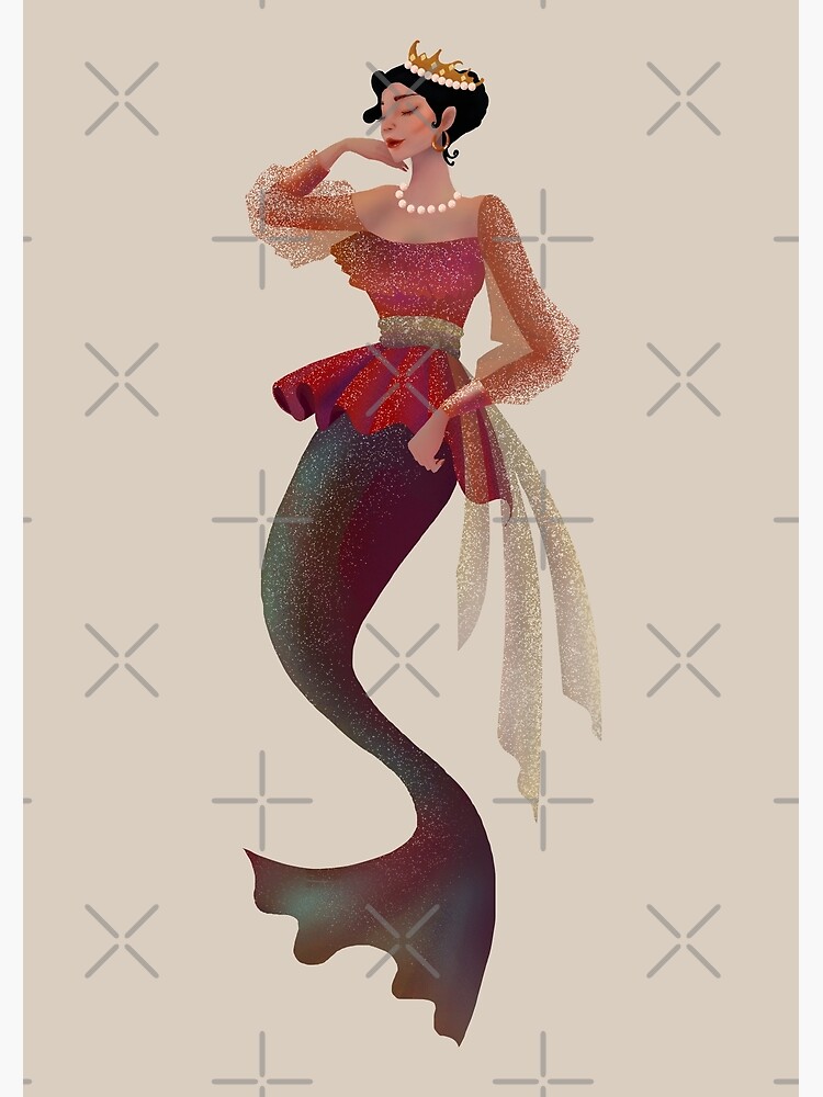 "Mermaid Lady" Poster for Sale by uyayyayu | Redbubble