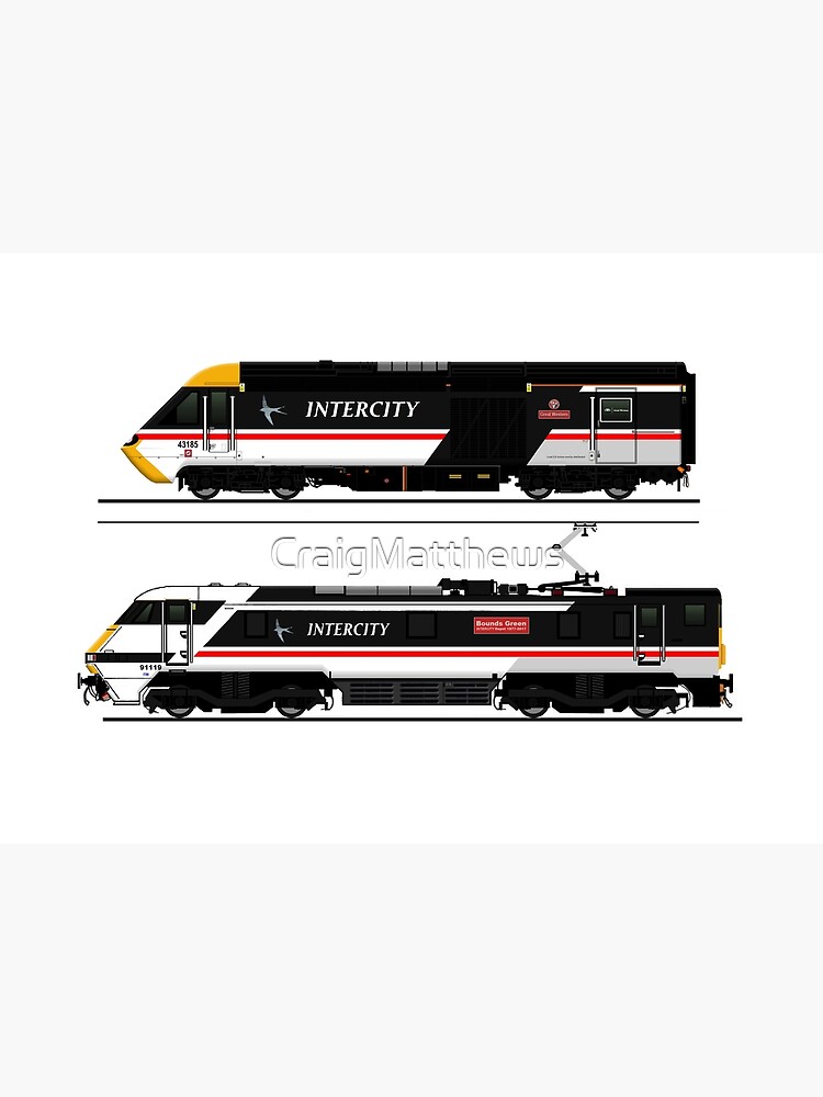 "intercity class 43 & 91" Poster by CraigMatthews | Redbubble