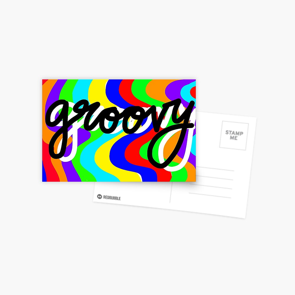 "super groovy" Postcard for Sale by danafink | Redbubble