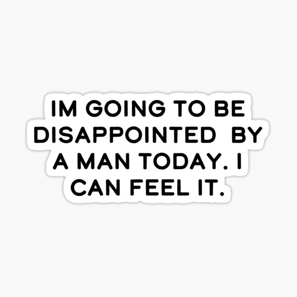 "Disappointed" Sticker for Sale by aleath | Redbubble