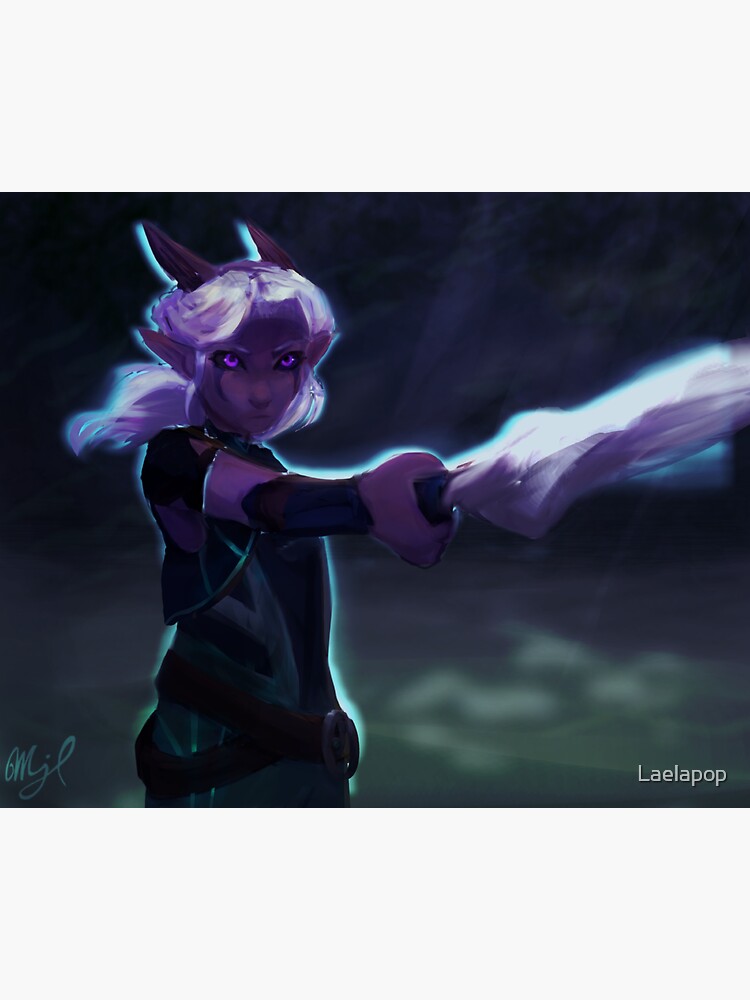 "Rayla Fighter (full moon version)" Sticker for Sale by Laelapop ...