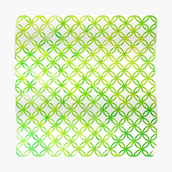 "Graphic Lime Green Circles" Poster by PaintedbyCarol | Redbubble