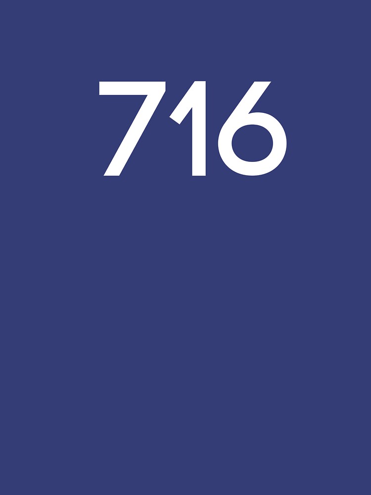 "716" T-shirt for Sale by nyah14 | Redbubble | 716 t-shirts - area code ...