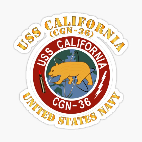 "Navy - USS California (CGN-36)" Sticker for Sale by twix123844 | Redbubble