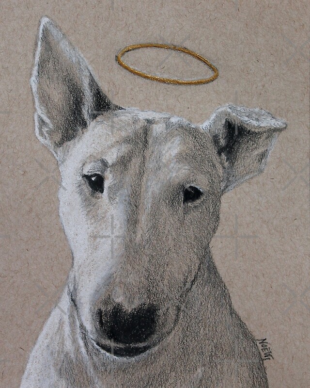 "Bull Terrier Leena" by Noewi | Redbubble