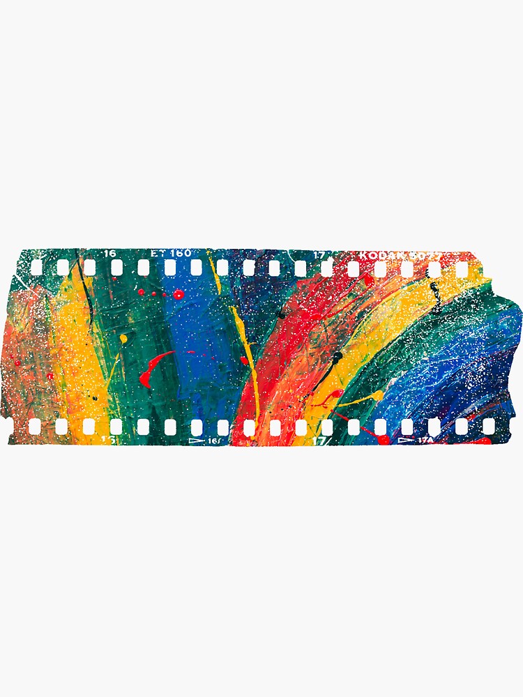 "Rainbow Film" Sticker for Sale by blue-jay-art | Redbubble