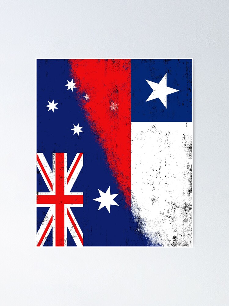 "Australia and Chile, Chilean and Australian Flags, Banderas de Chile y ...