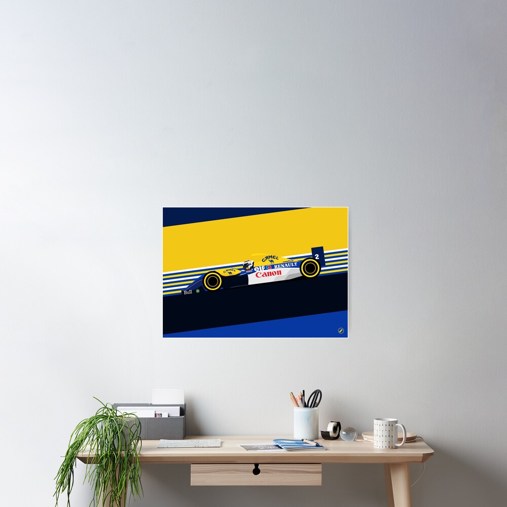 "Alain Prost 1993 | Retro F1" Poster for Sale by MOTORGRAPHICS | Redbubble