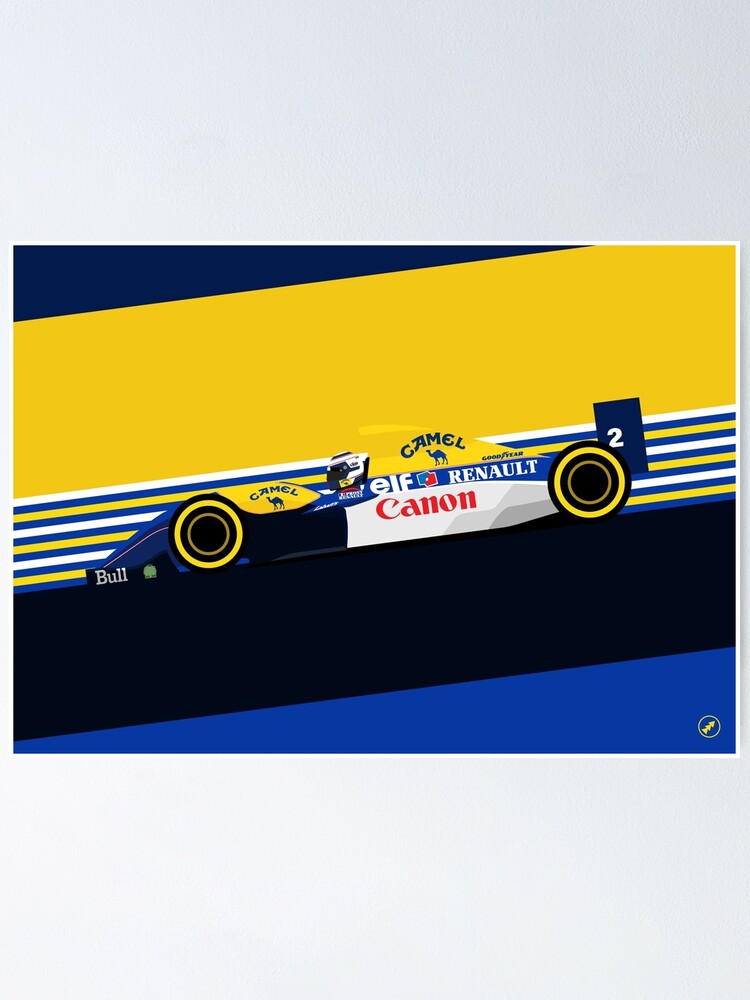 "Alain Prost 1993 | Retro F1" Poster for Sale by MOTORGRAPHICS | Redbubble