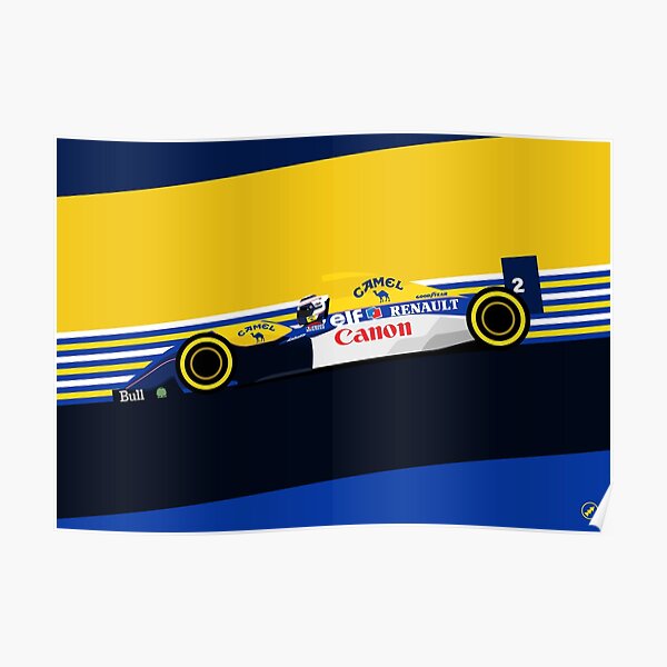 "Alain Prost 1993 | Retro F1" Poster for Sale by MOTORGRAPHICS | Redbubble