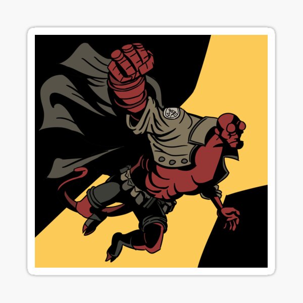 "Hellboy" Sticker for Sale by BFrenchArts | Redbubble