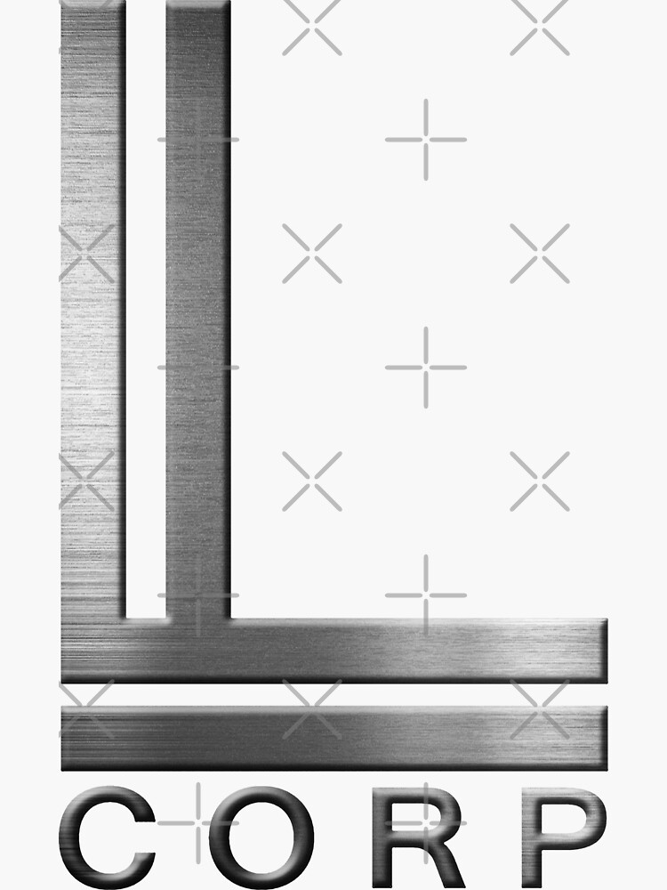 "L Corp Logo Metallic" Sticker by polisbazaar | Redbubble