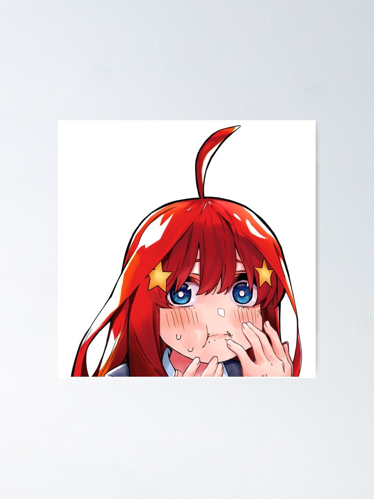 "Itsuki Nakano Munching Food" Poster for Sale by noodlenino | Redbubble