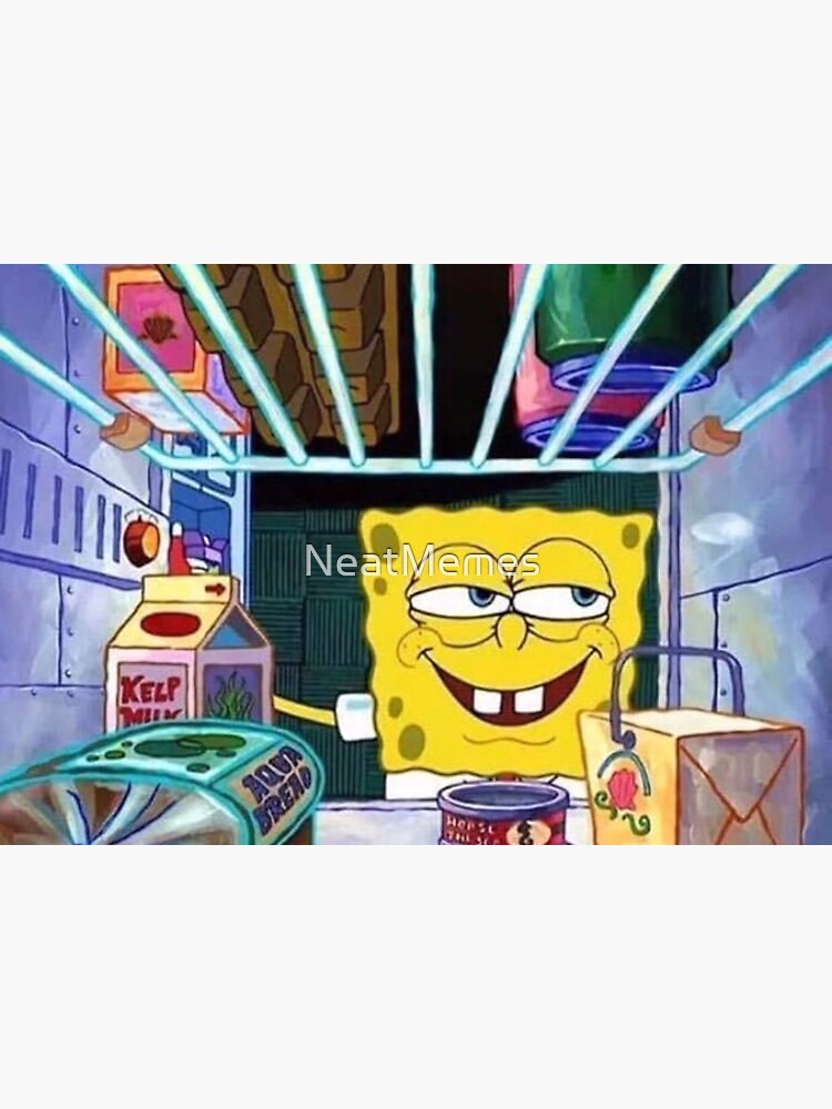 "Spongebob Fridge" Sticker for Sale by NeatMemes | Redbubble
