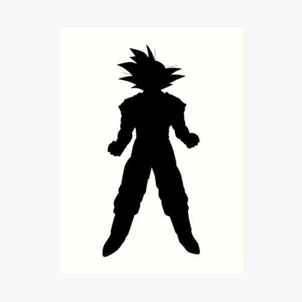 "Goku Silhouette" Art Print for Sale by sabrinahx | Redbubble