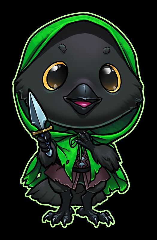 "Kiri the Kenku Chibi" by Julia Lichty | Redbubble