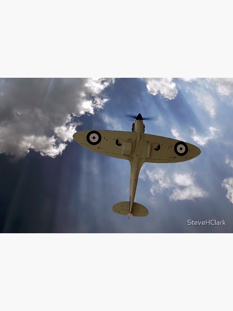 "Aces High - Spitfire Vertical Climb" Poster by SteveHClark | Redbubble