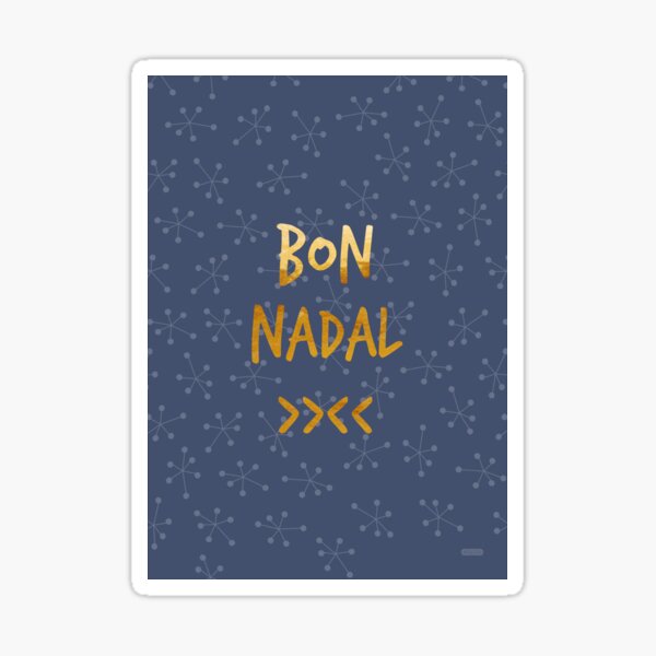 "Bon Nadal" Sticker for Sale by PolitaStore | Redbubble