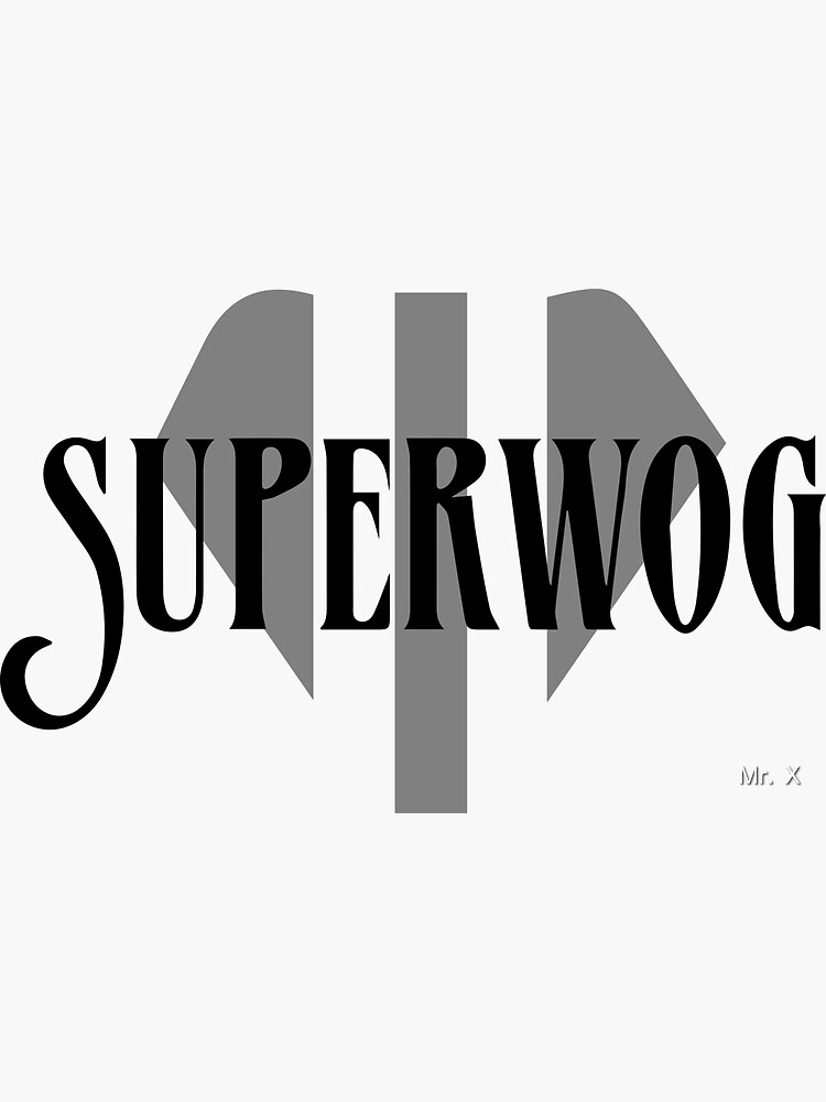 "SuperWog logo " Sticker by KarimChehade | Redbubble