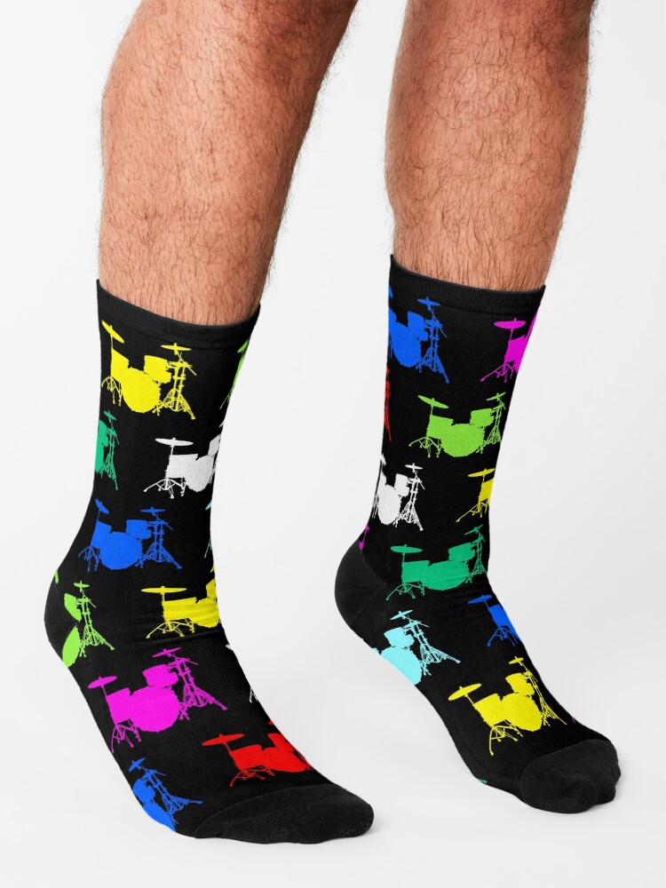 "Colorful Drummer" Socks for Sale by Bunkis1st | Redbubble