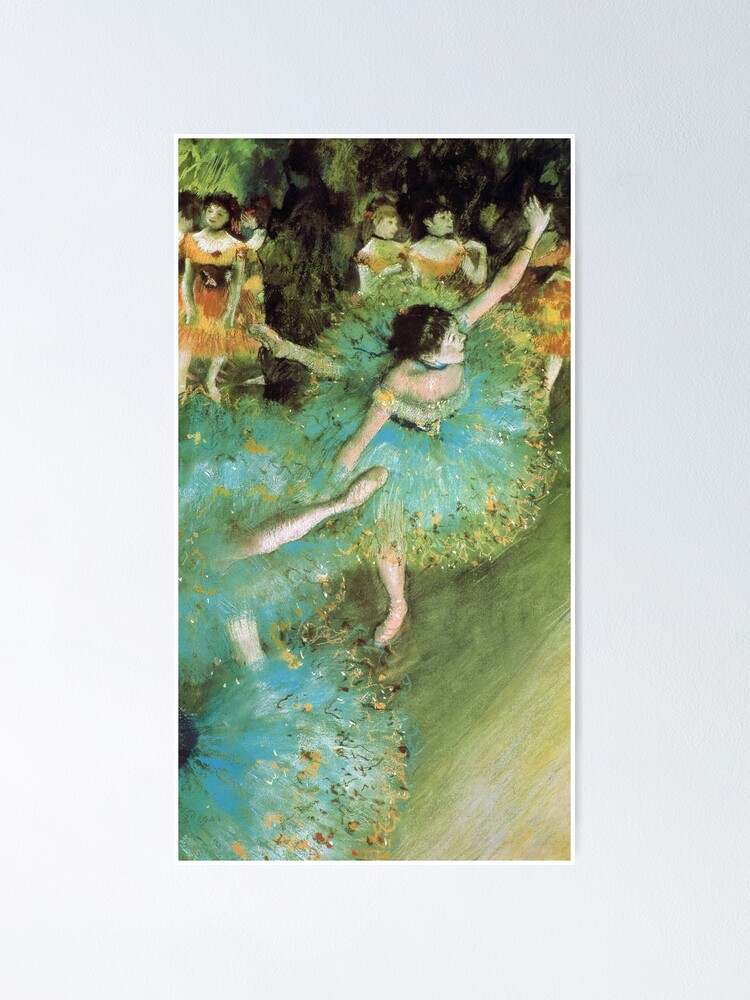 "The green dancer girl by Edgar Degas " Poster by arkitekta | Redbubble